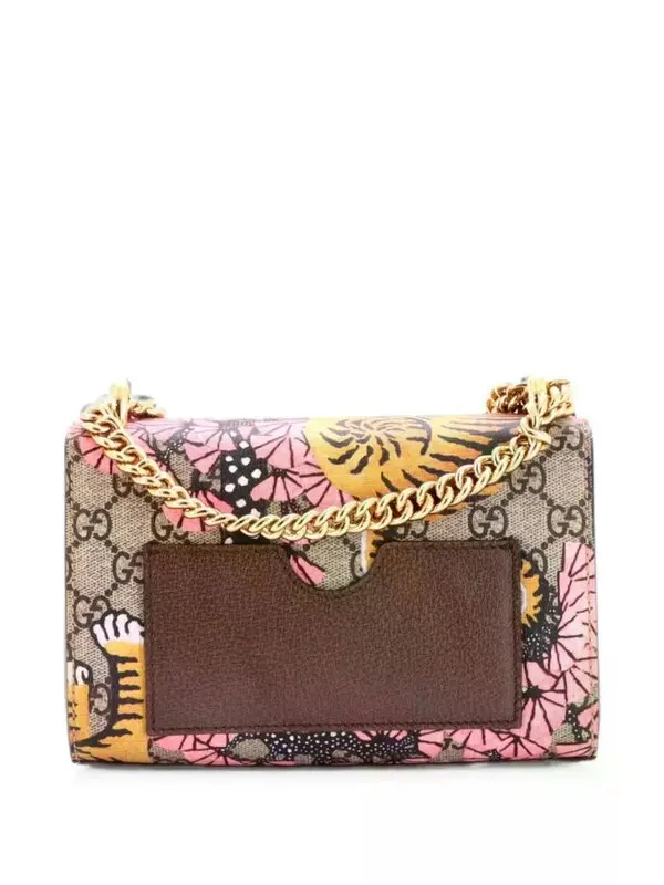 Gucci Padlock Bengal Print Gg Coated Canvas Shoulder Bag