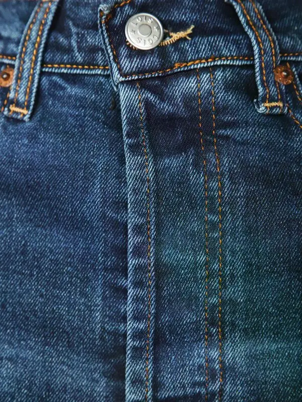 LOIS Faded Wide-leg Jeans