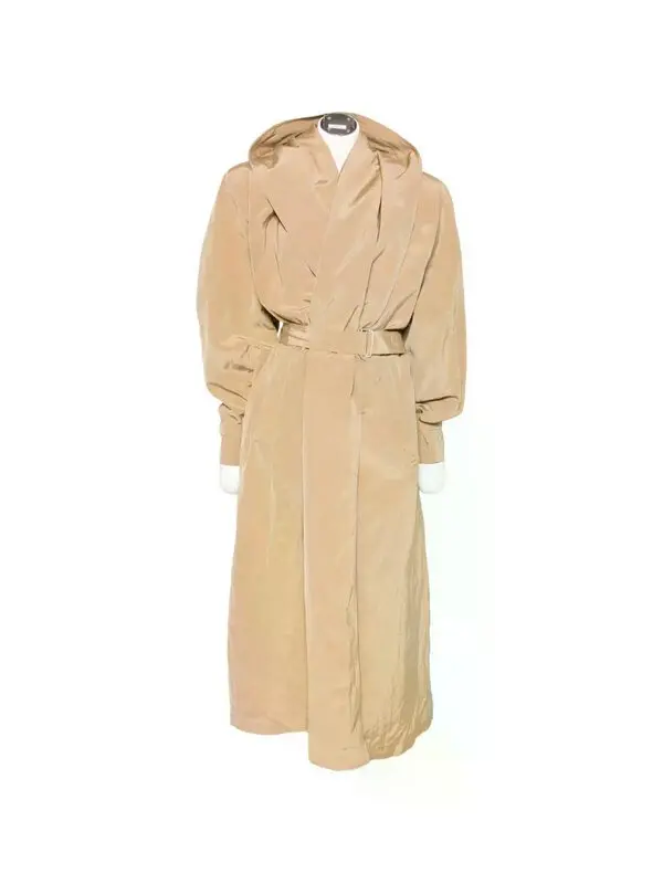 Magda Butrym Belted Hooded Coat