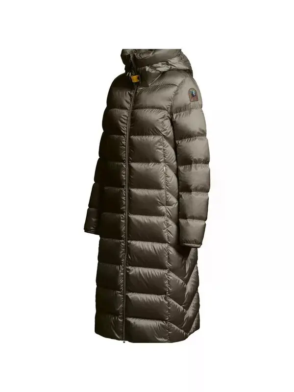 PARAJUMPERS Marion Long Quilted Coat With Hood - Green