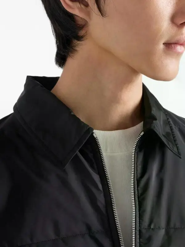 Prada Wool And Re-nylon Gabardine Cardigan