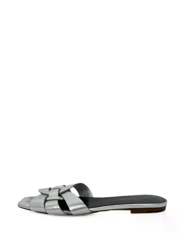 Saint Laurent Tribute Woven Slides