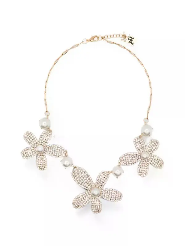 Rosantica Crystal-embellished Necklace - Gold