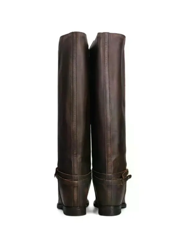 VIA ROMA 15 Buckle-strap Knee-high Boots