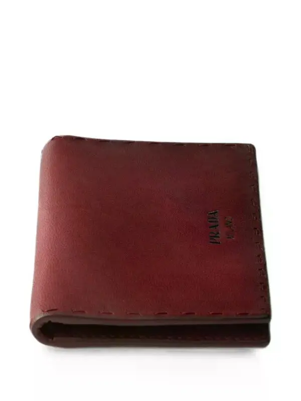 Prada Antiqued Leather Card Holder