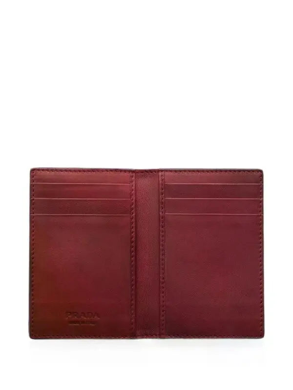 Prada Antiqued Leather Card Holder