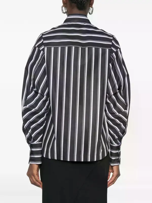 Attico Striped Long-sleeve Shirt