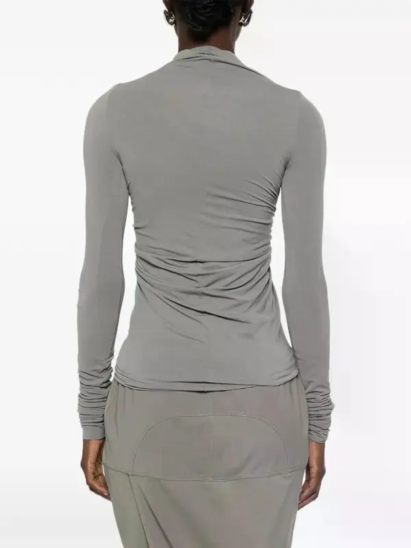 Rick Owens Prong Cutout Top - Grey
