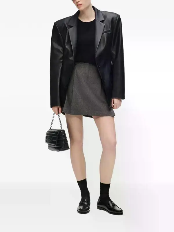 Karl Lagerfeld Pleated Mini Skort - Grey