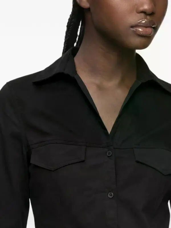 Karl Lagerfeld Button-up Flap-pocket Shirt