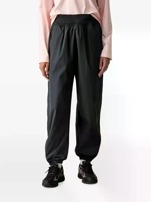 Adidas By Stella McCartney Logo-print Elasticated-cuff Track Pants - Black