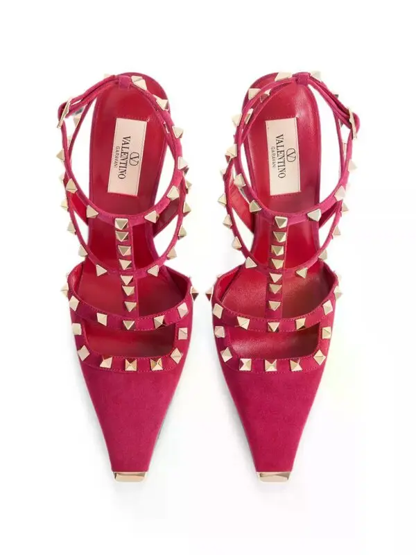 Valentino Garavani Rockstud Suede Pumps 100mm