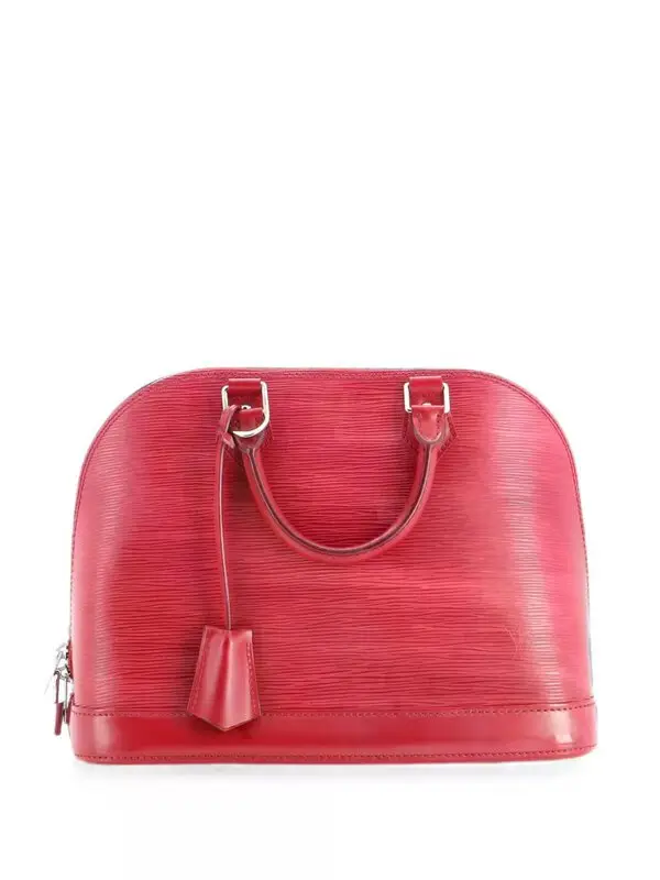 LOUIS VUITTON Alma Handbag Epi Leather Pm Satchel - Pink