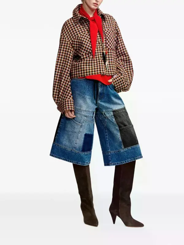 Essentiel Antwerp Checked Oversized Shirt Jacket