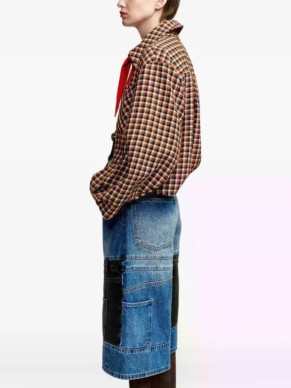 Essentiel Antwerp Checked Oversized Shirt Jacket