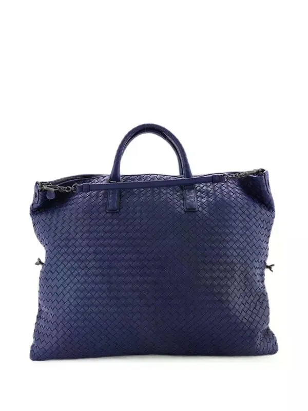 Bottega Veneta Convertible Intrecciato Nappa Maxi Satchel - Blue