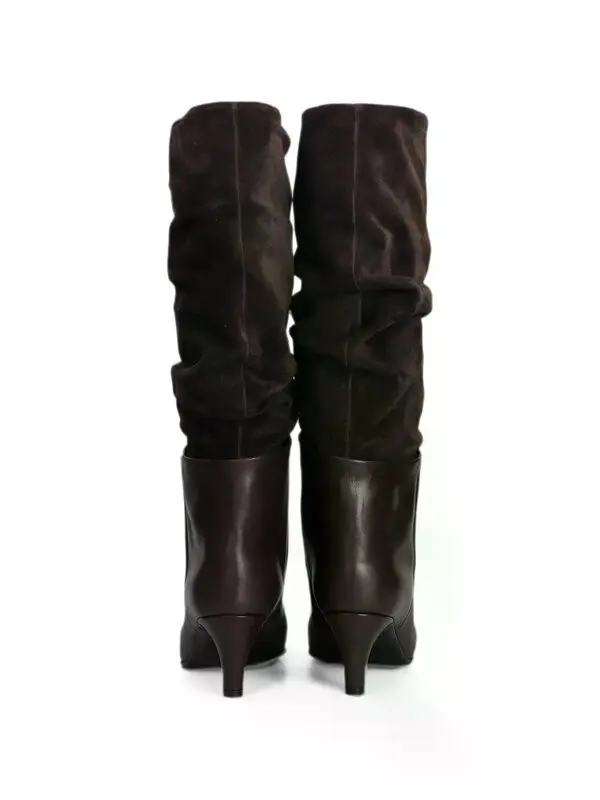 STRATEGIA SHOES Pointed-toe Slouchy Knee-high Boots