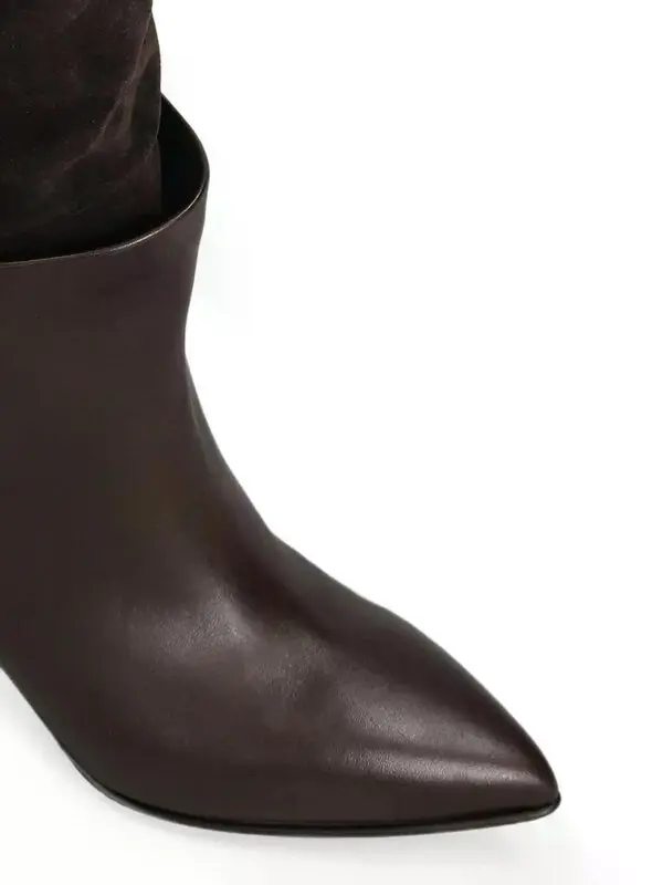 STRATEGIA SHOES Pointed-toe Slouchy Knee-high Boots