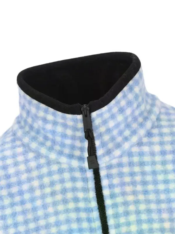 Miu Miu Gingham-check Logo-embroidered Jacket