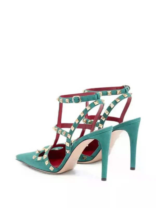 Valentino Garavani Rockstud Suede Pumps 100mm