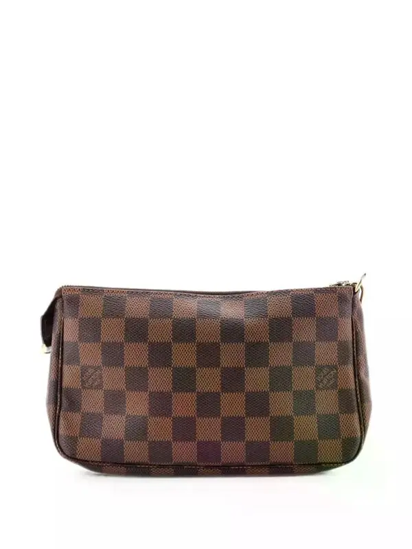LOUIS VUITTON Pochette Accessoires Damier Clutch Bag - Brown