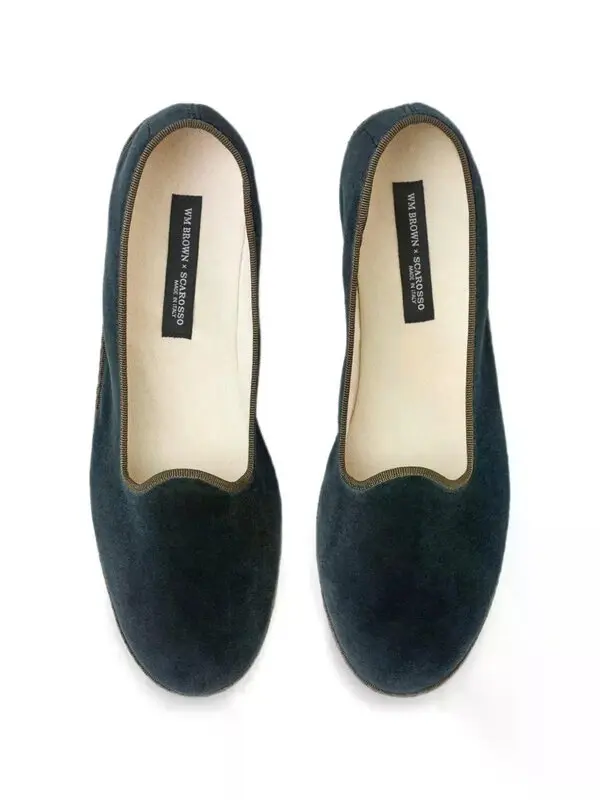 SCAROSSO William Iv Velvet Slippers