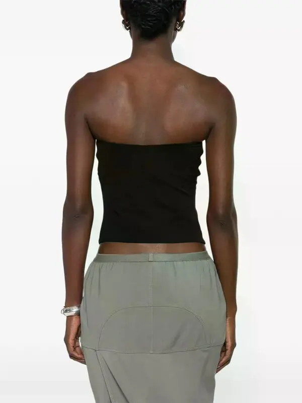 Rick Owens Alannah Cut-out Bustier Top - Black
