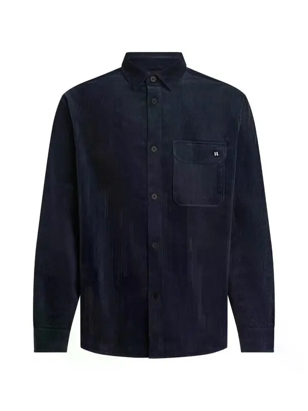Karl Lagerfeld Corduroy Pocket Shirt - Blue