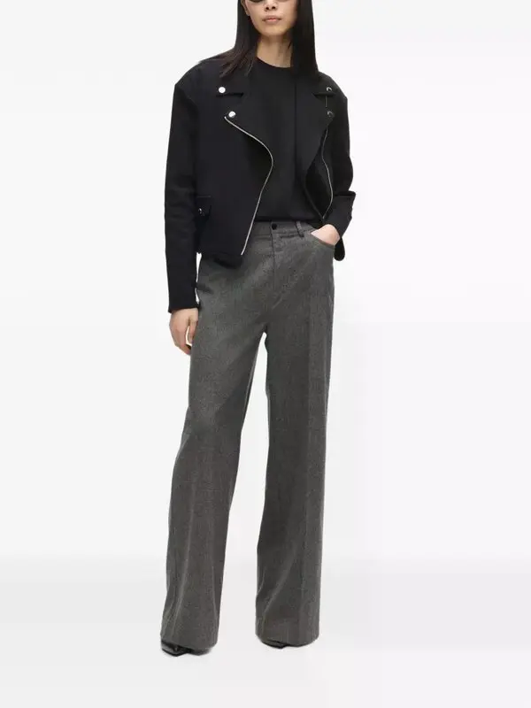 Karl Lagerfeld Wide-leg Flannel Pants