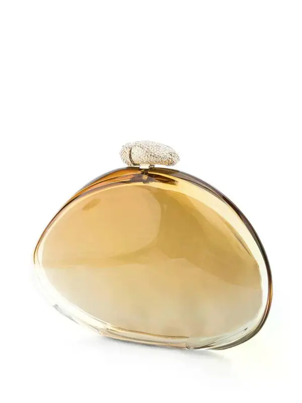 Benedetta Bruzziches Ariel Crystal-embellished Clutch Bag - Orange