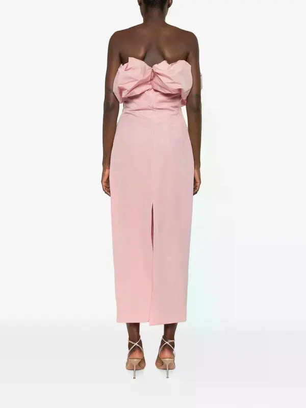 Magda Butrym Ruffled Strapless Maxi Dress