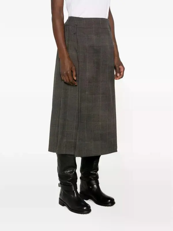 Simone Rocha Prince Of Wales Check Pleated Skirt