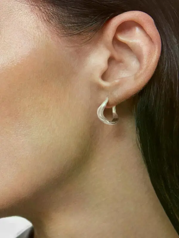 Monica Vinader Swirl Hoop Earrings