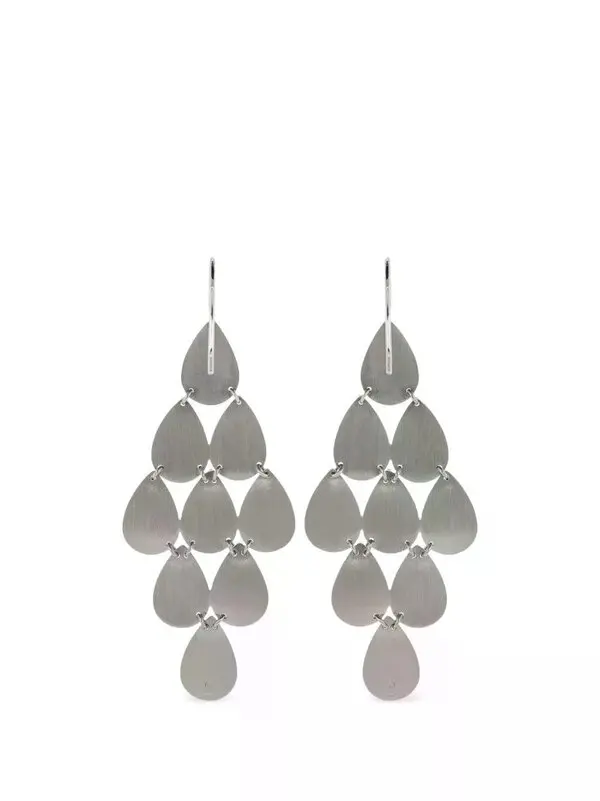 Irene Neuwirth Nine-drop Chandelier Earrings - Silver