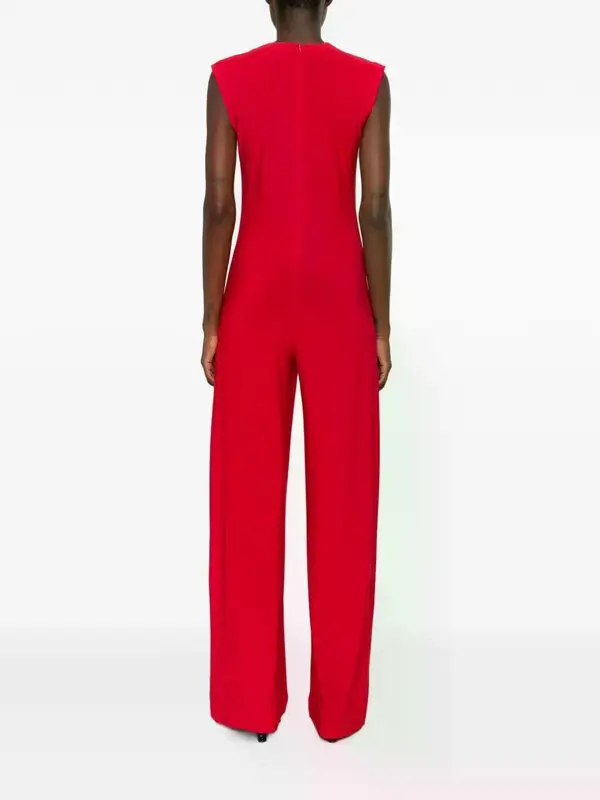 Norma Kamali Sleeveless Wide-leg Jumpsuit - Red