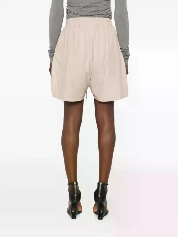Rick Owens Leather Shorts