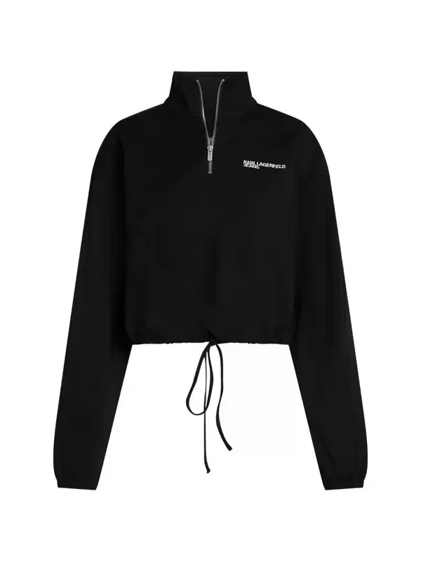 Karl Lagerfeld Half-zip Sweatshirt - Black