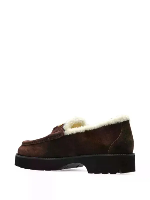 Valentino Garavani Vlogo Signature Shearling-lined Loafers