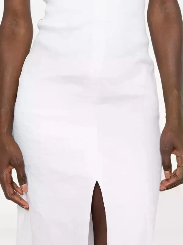 Brandon Maxwell Strapless Midi Dress