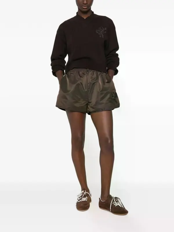 Cecilie Bahnsen Colette Bow-embroidered Shorts