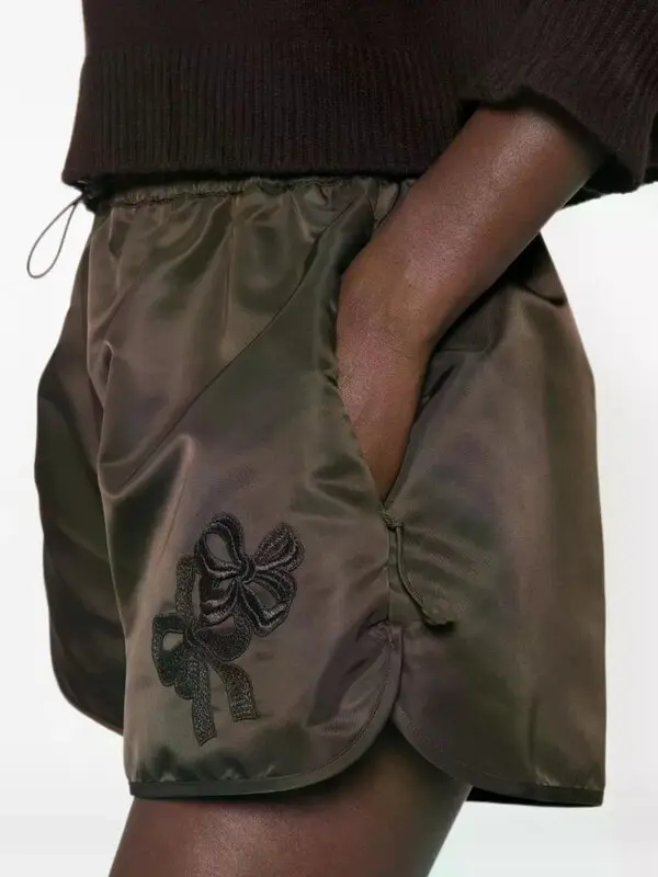 Cecilie Bahnsen Colette Bow-embroidered Shorts