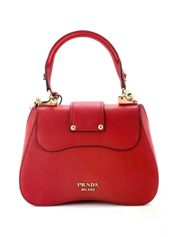 Prada Sidonie Top Handle Bag Saffiano Leather Small Satchel