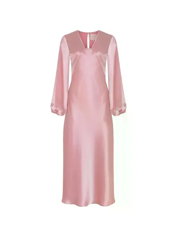 ROKSANDA Amori Bishop-sleeve Dress - Pink