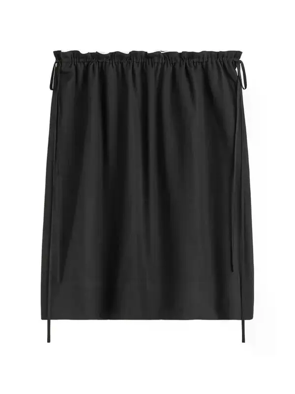 TOTEME Silk Pajama Skirt - Black