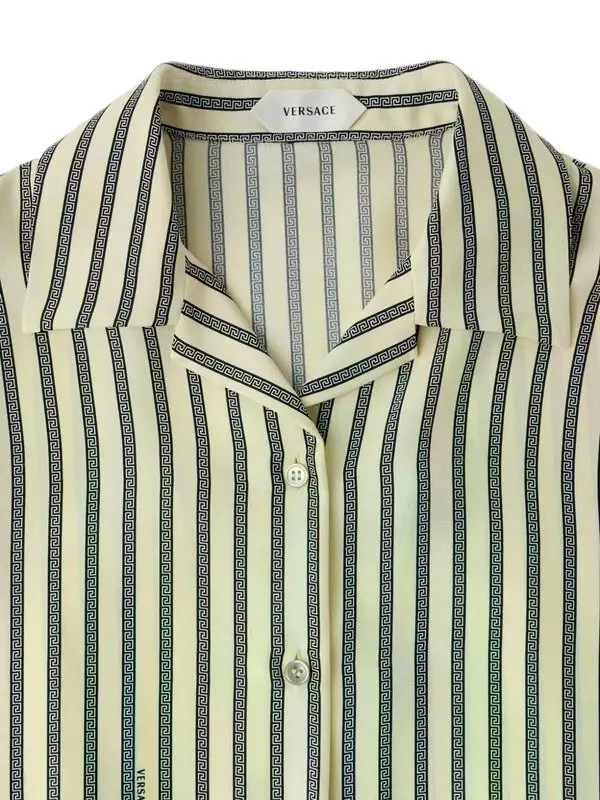 Versace Printed Silk Twill Shirt