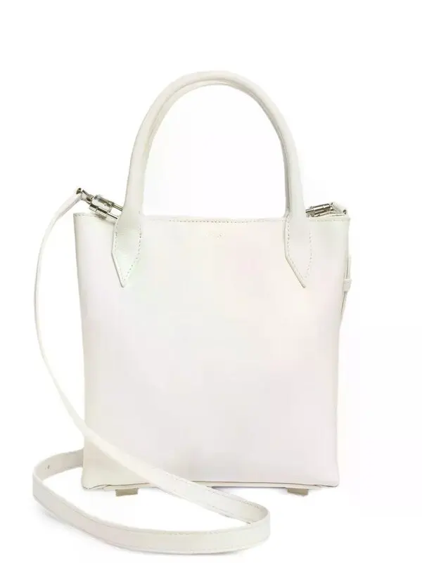 Vera Wang Mini Leather Tote Bag - White