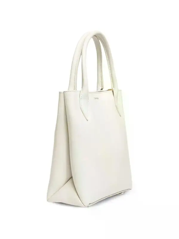 Vera Wang Mini Leather Tote Bag - White