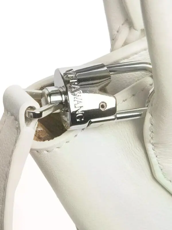 Vera Wang Mini Leather Tote Bag - White