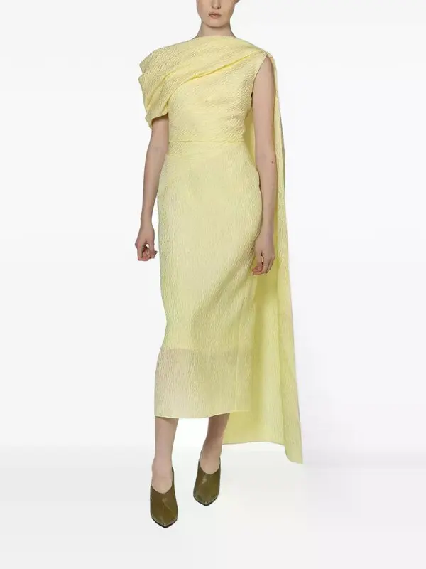 ROKSANDA Maite Draped Textured Dress