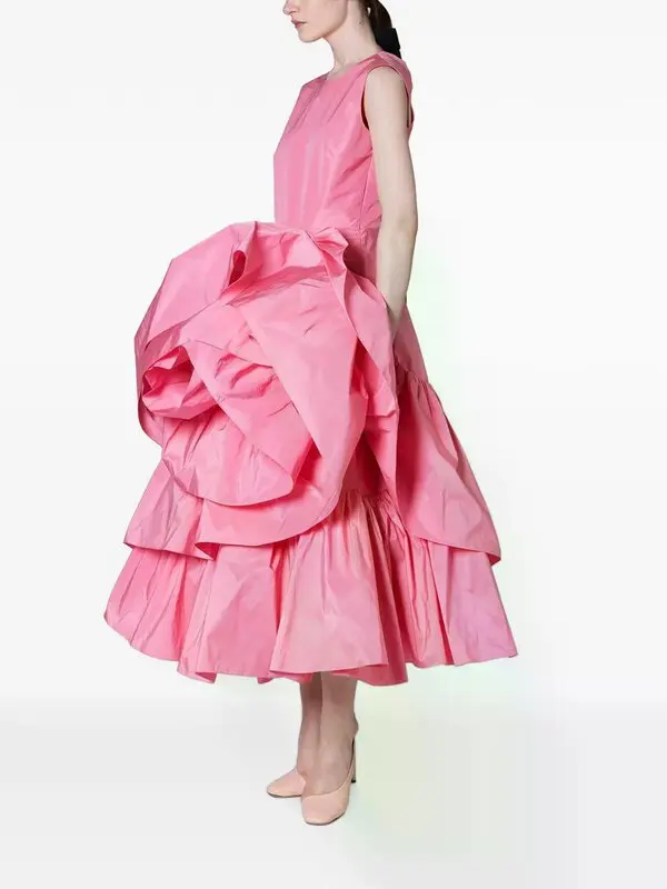 ROKSANDA Radica Rosette-detail Tiered Dress